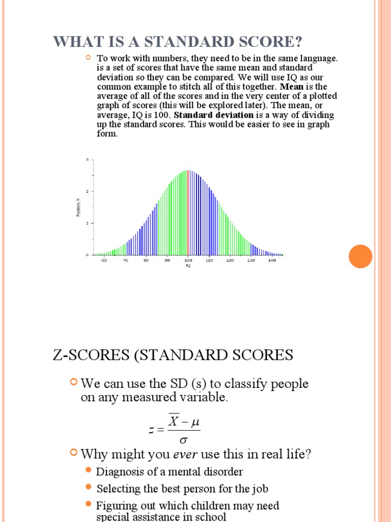 What Is A Standard Score? | PDF | Standard Score | Cognition