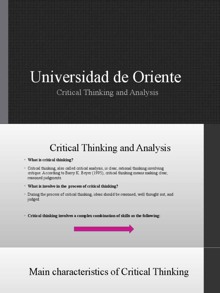 Critical Thinking and Analysis: Understanding the Process and ...