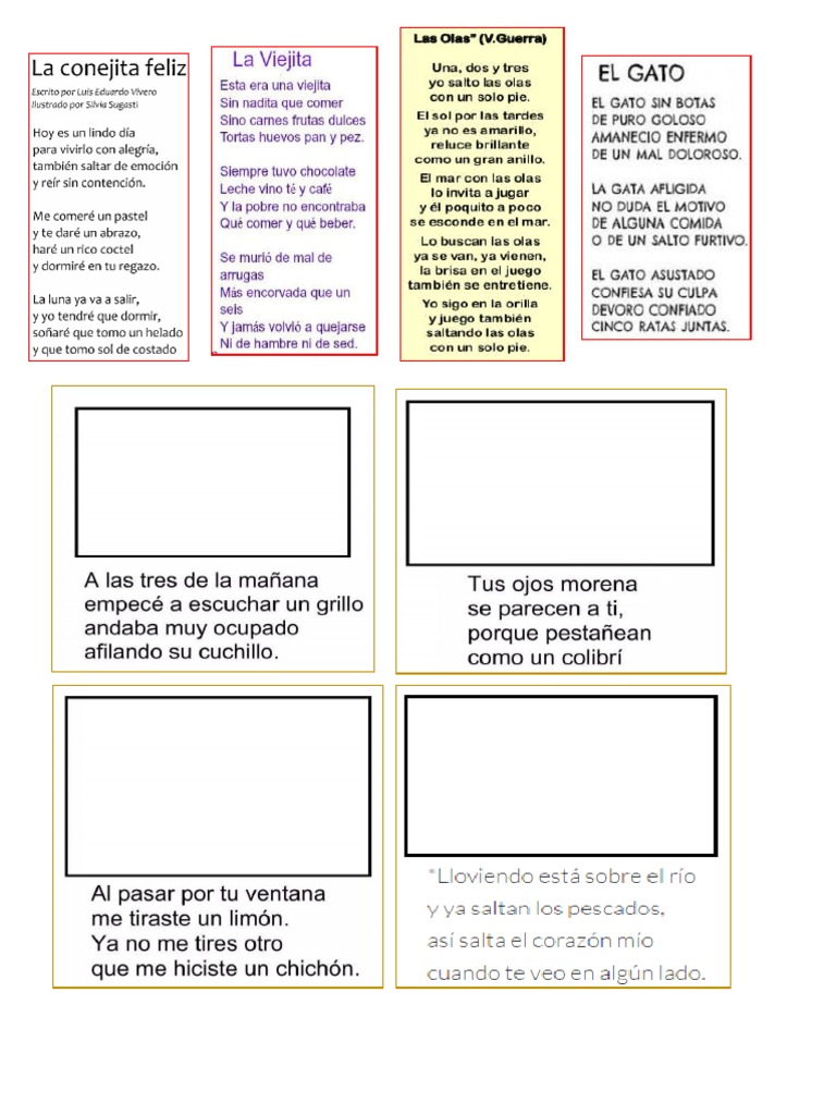 Actividad Coplas y Poemas | PDF