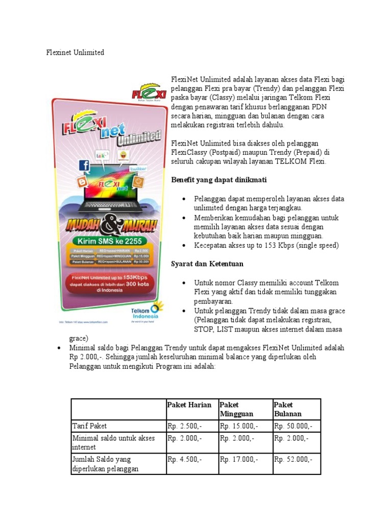 Flexinet Unlimited | PDF