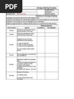 LENCIONI Weekly Tactical Meeting Template | PDF | Human Communication ...