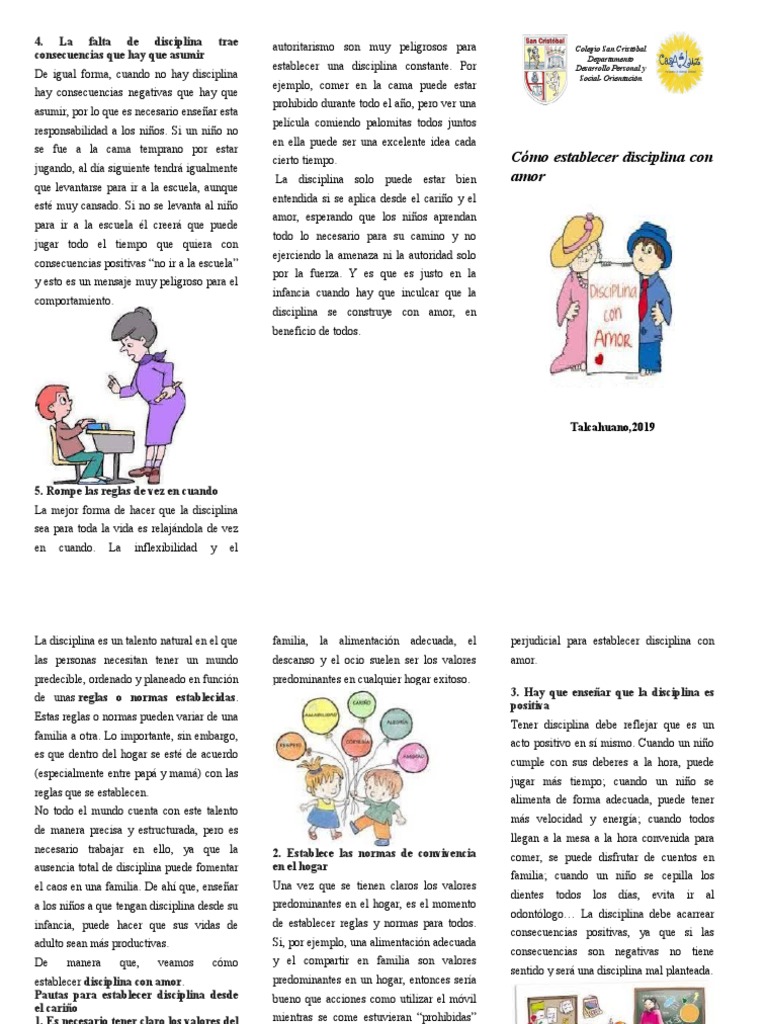 Como Establecer La Disciplina Con Amor Pdf Disciplinas Amor