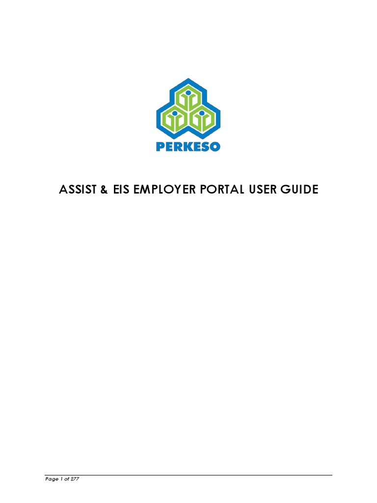 Assist Eis Employer Portal User Guide 25 April 2020 PDF | PDF | Sole ...