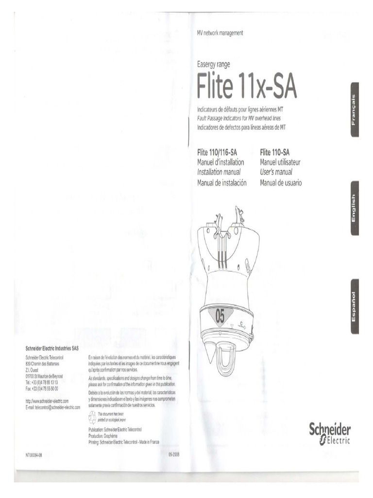 Schneider Flite 110-SA Installation Manual Oct 2019 | PDF