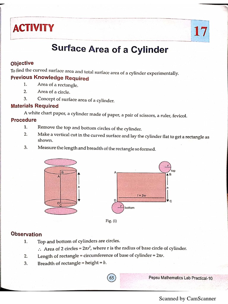 CSA of Cylinder | PDF