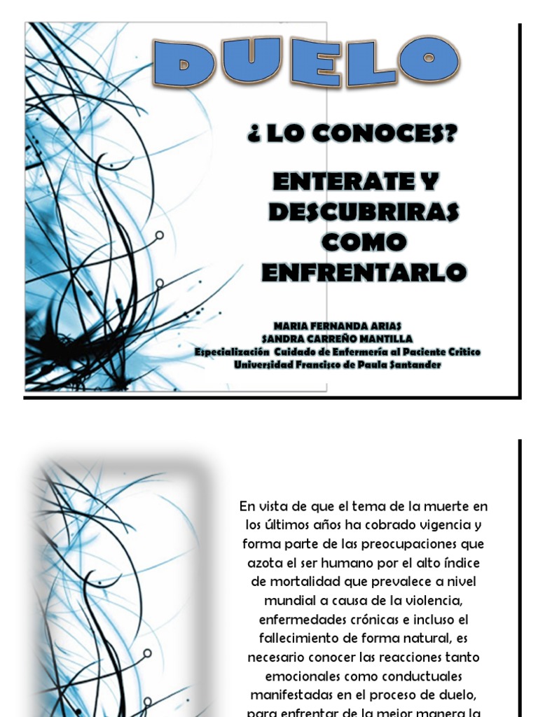 Cartilla El Duelo PDF | PDF | Dolor | Muerte