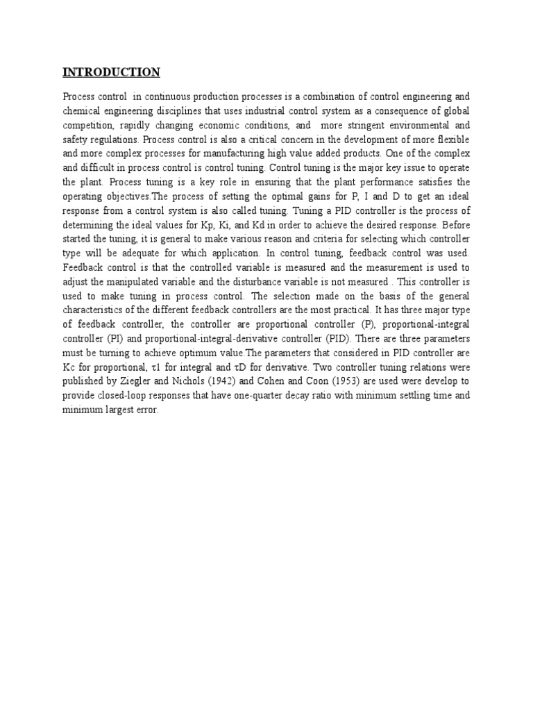 PCD Project | PDF | Control Theory | Control System