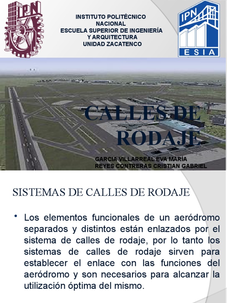 Diseño y Tipos de Calles de Rodaje | PDF | Aeropuerto | Pista
