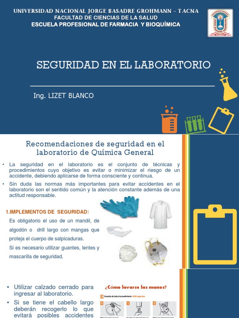 Normas de Seguridad en Laboratorio de Química | PDF | Laboratorios | Agua