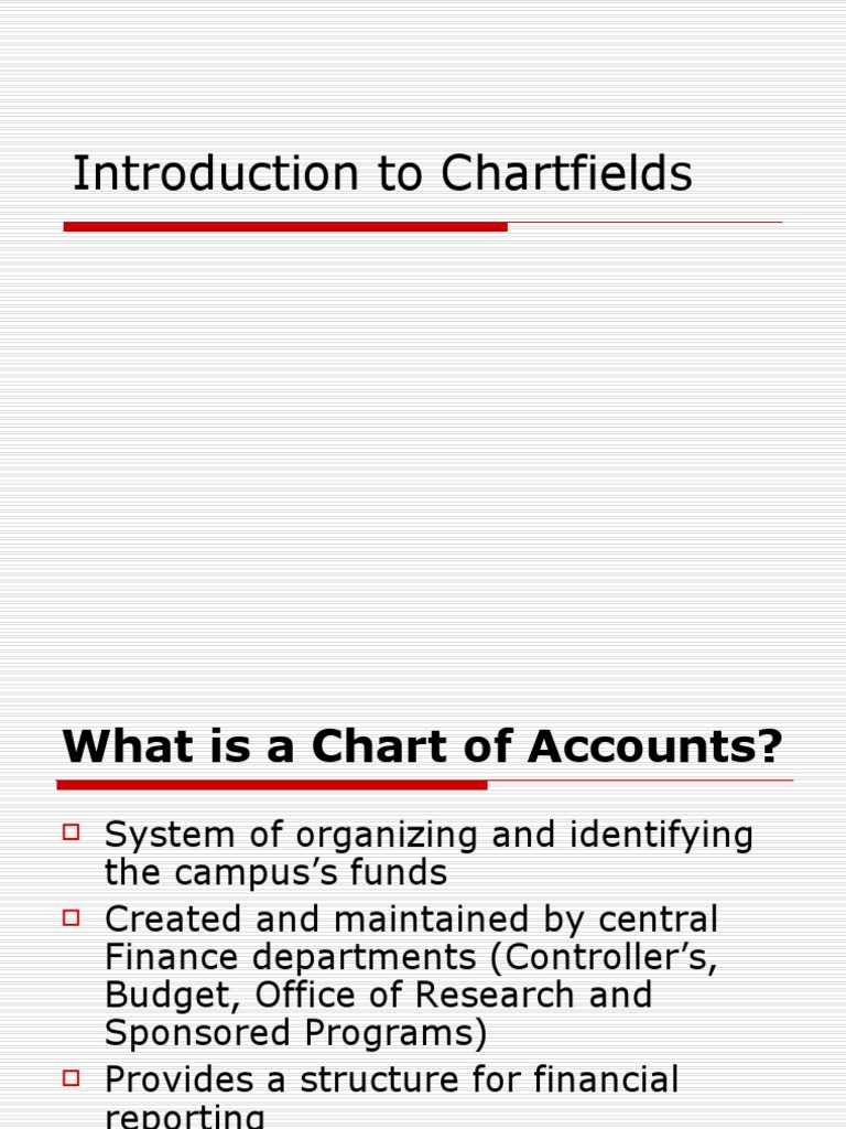 Introduction To Chartfields | PDF | Business | Economies