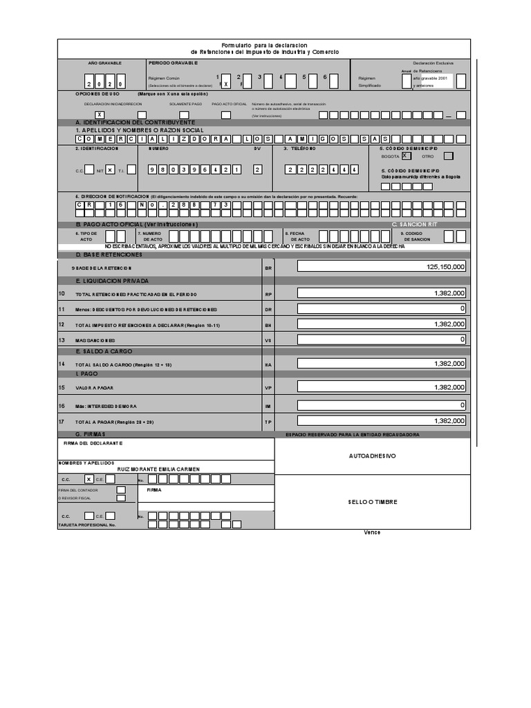 Actividad 7 Tributaria Formularos Ica | PDF | Sociedad de ...