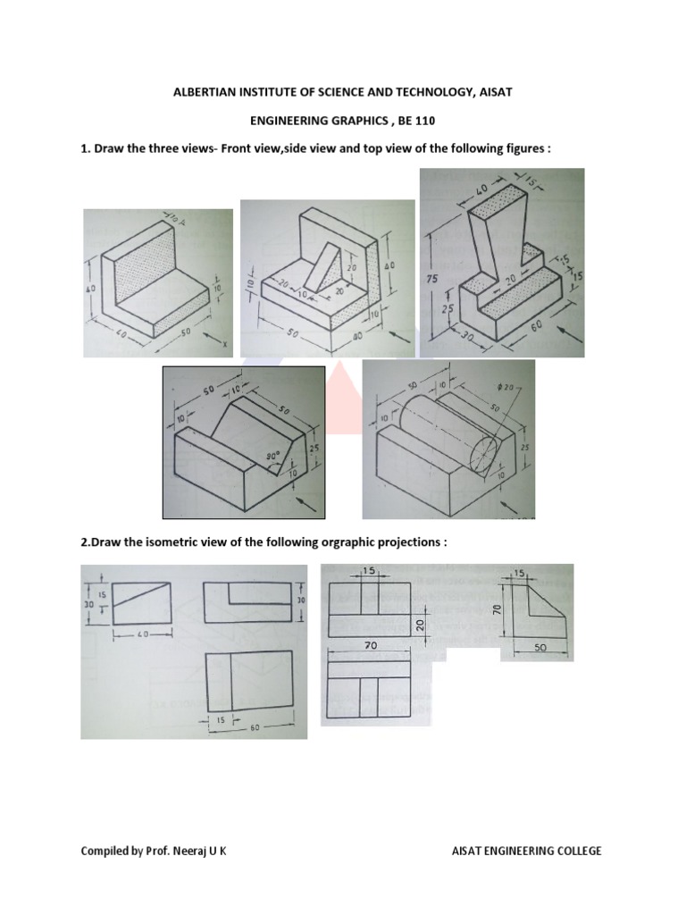 Generating Multiview Drawings and Isometric Views of Geometric Solids: A Lesson in Engineering ...