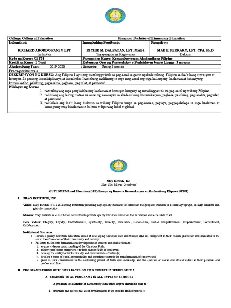 Kaf-Beed Outline | PDF | Learning | Educational Assessment