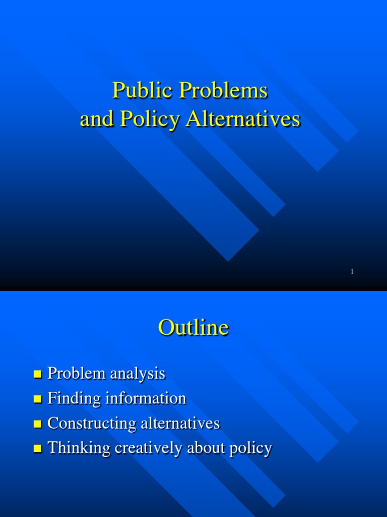 Public Problems and Policy Alternatives | PDF | Taxes | Information