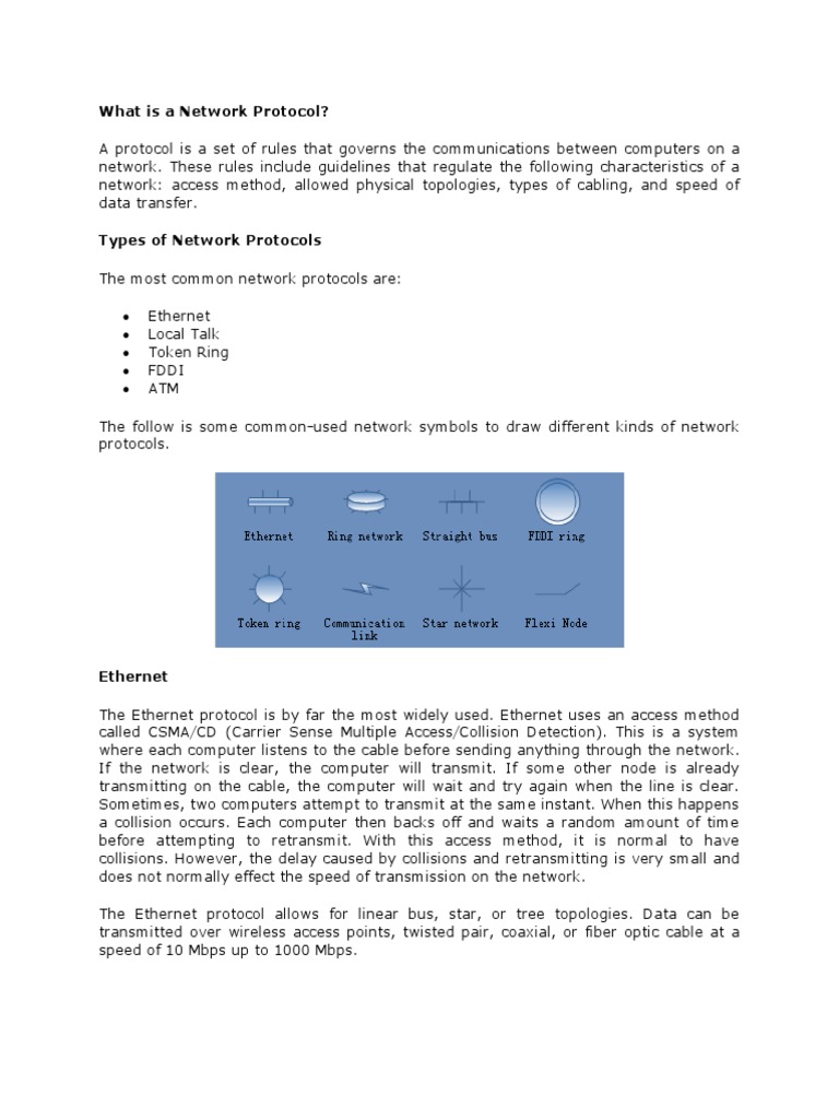 What Is A Network Protocol? | PDF | Ethernet | Computer Network