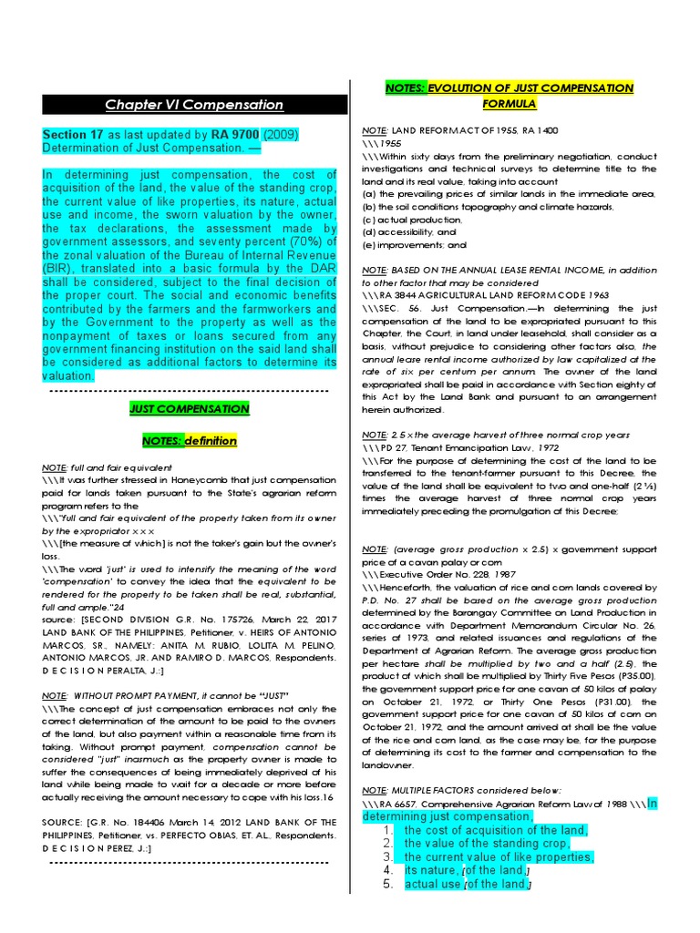 Chapter VI Just Compensation | PDF | Bonds (Finance) | Eminent Domain