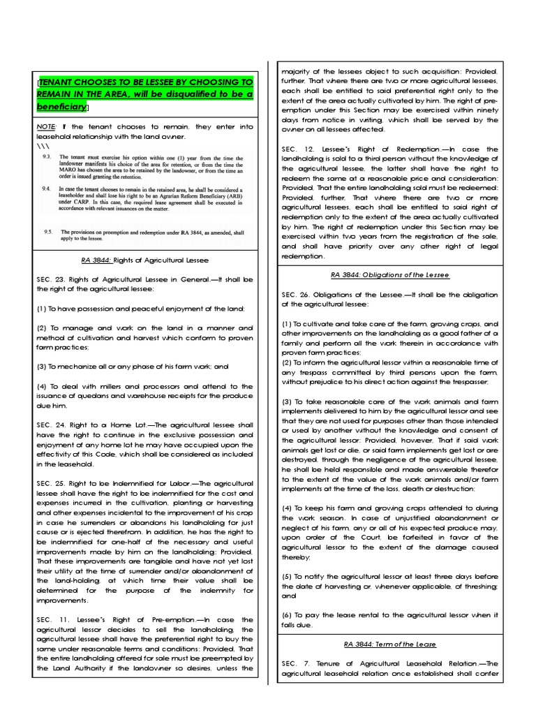 Chapter III Improvement of Tenurial and Labor Relations | PDF ...