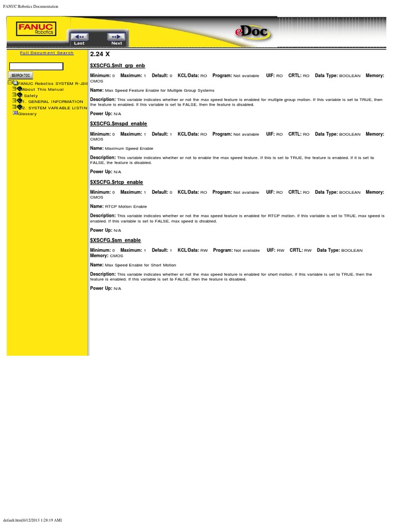 FANUC Robotics Documentation X | PDF | Boolean Data Type | Data Type