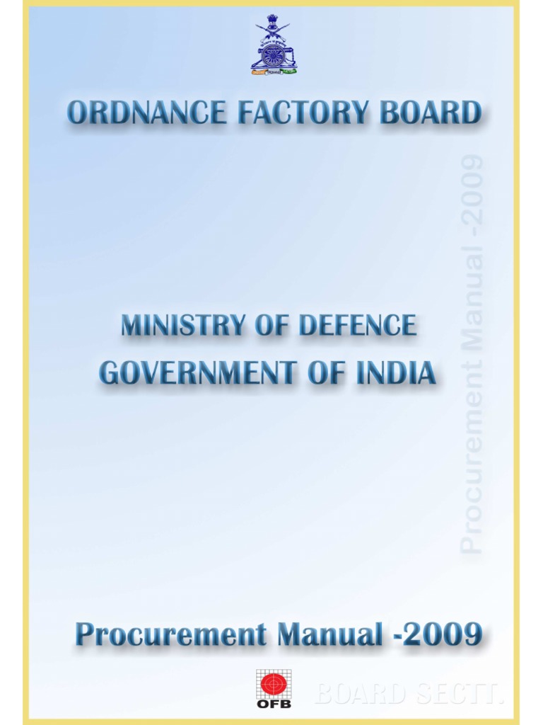 Defence Procurement Manual 2009 | PDF | Procurement | Specification ...