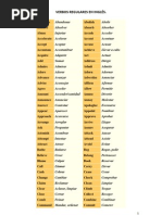 Lista de Verbos Regulares -AR en Español | PDF | Ocio