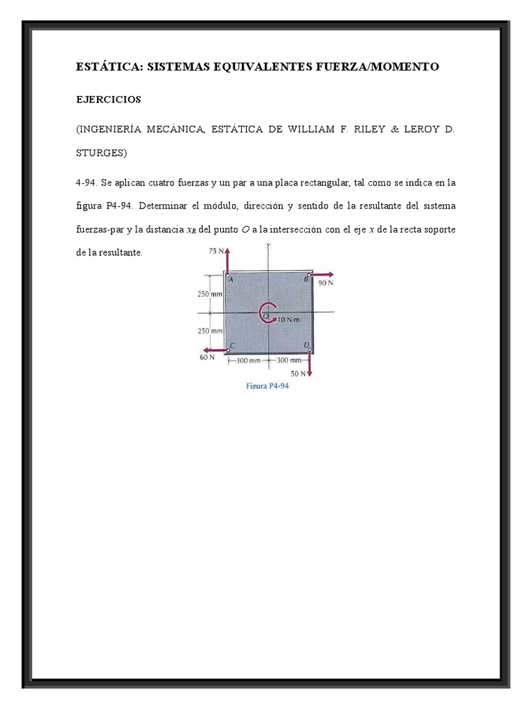 Ejercicios (Semana 04) Estatica Grupo (A) | PDF