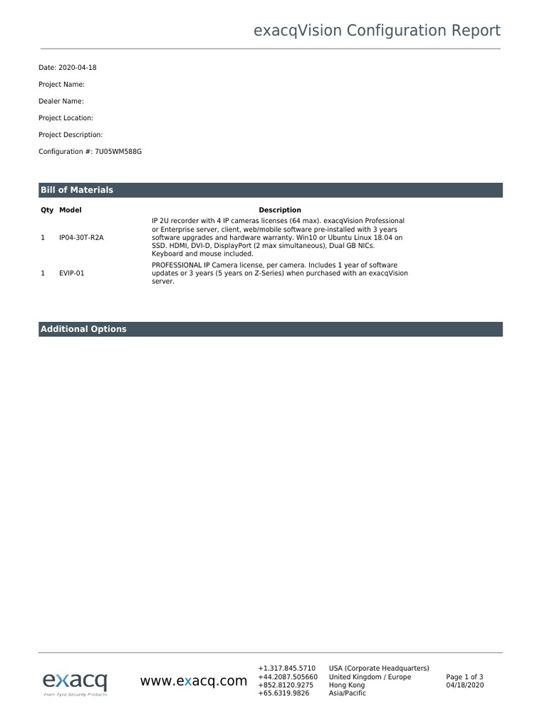 exacqVision Setup for Installers | PDF | Windows 10 | Server (Computing)