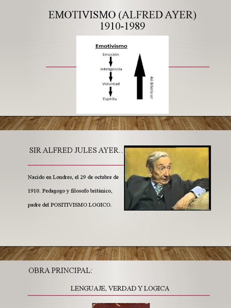 Emotivismo Alfred Ayer | PDF