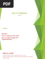Matlab GUI Tutorial | PDF | Graphical User Interfaces | Matlab