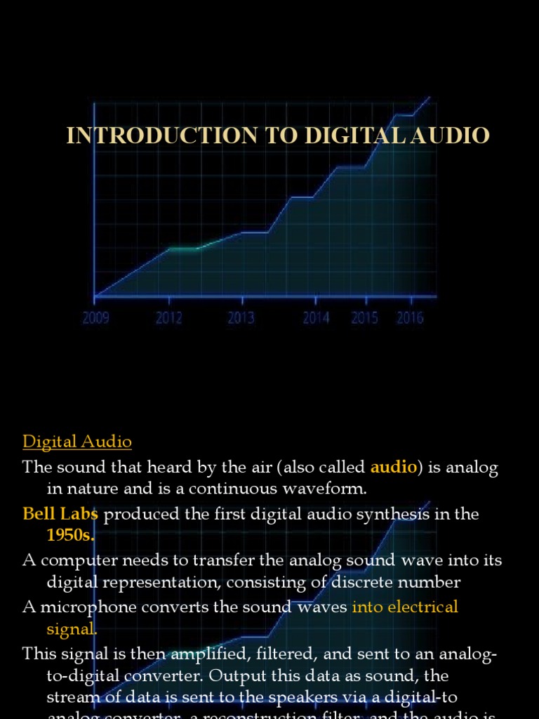 Introduction to Digital Audio Basics | PDF | Data Compression ...