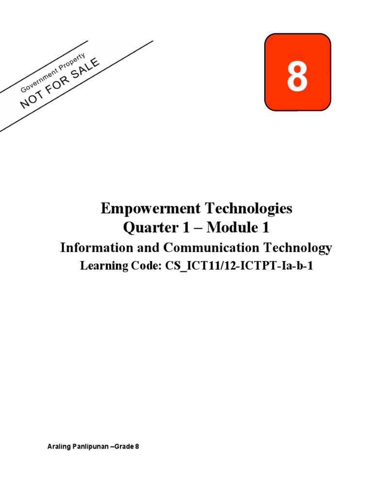 Sample ICT ADM Module | PDF | Copyright | Educational Technology