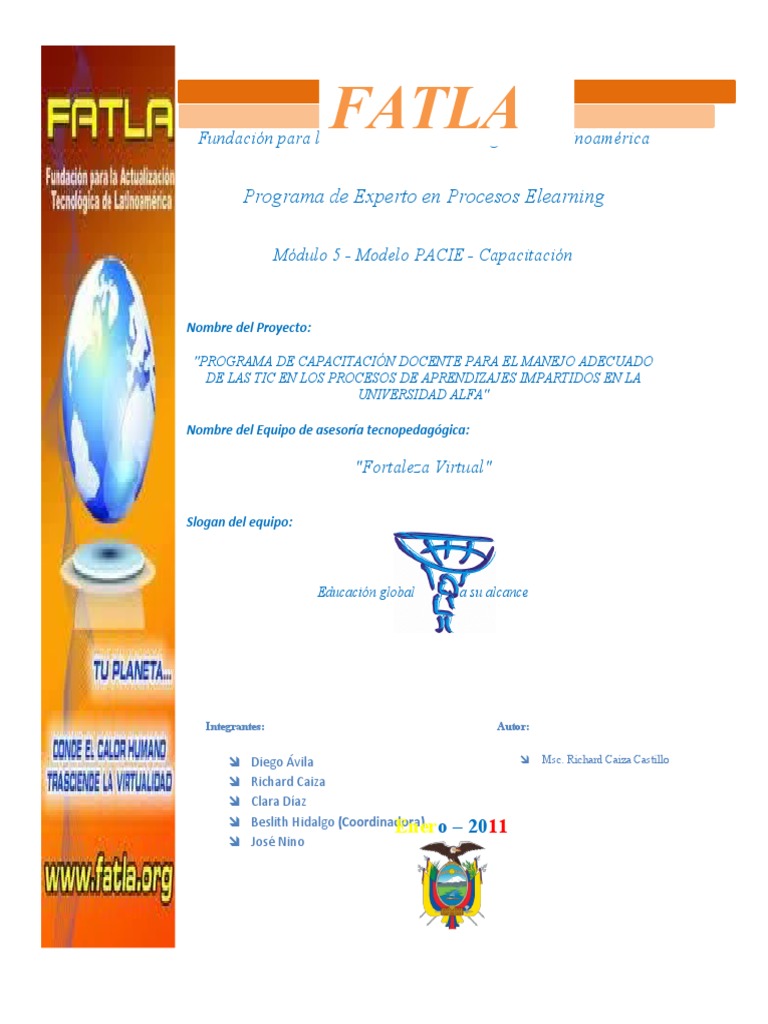 Modelo PACIE Capacitacion | PDF | Aprendizaje | Pedagogía