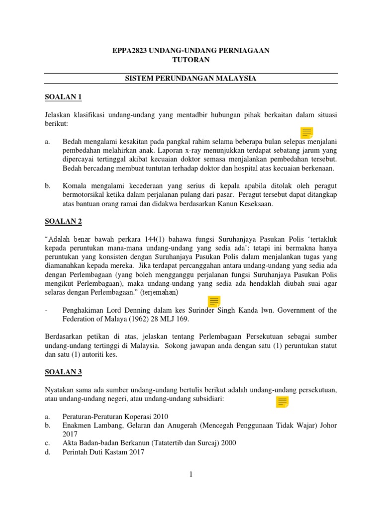 Tutorial SPM, Pkongsian, Syarikat | PDF