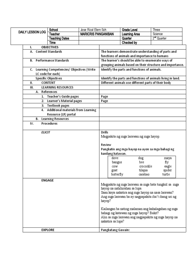DAILY LESSON Plan 3 - 3.3 | PDF