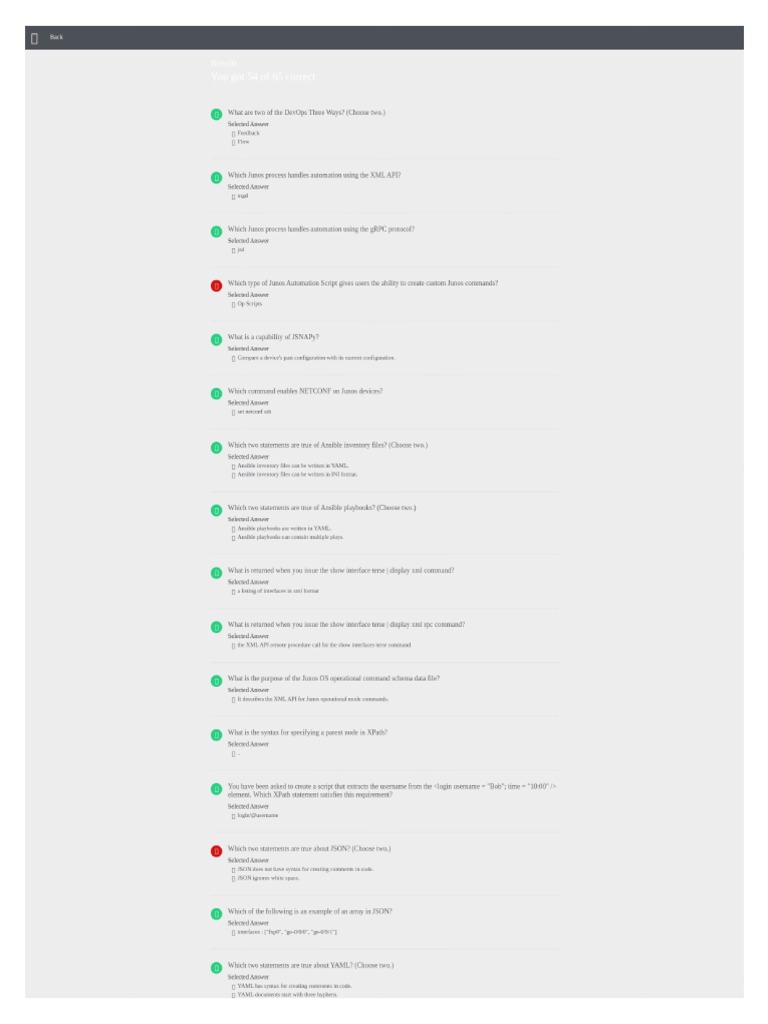 JNCIA DevOps PDF | PDF