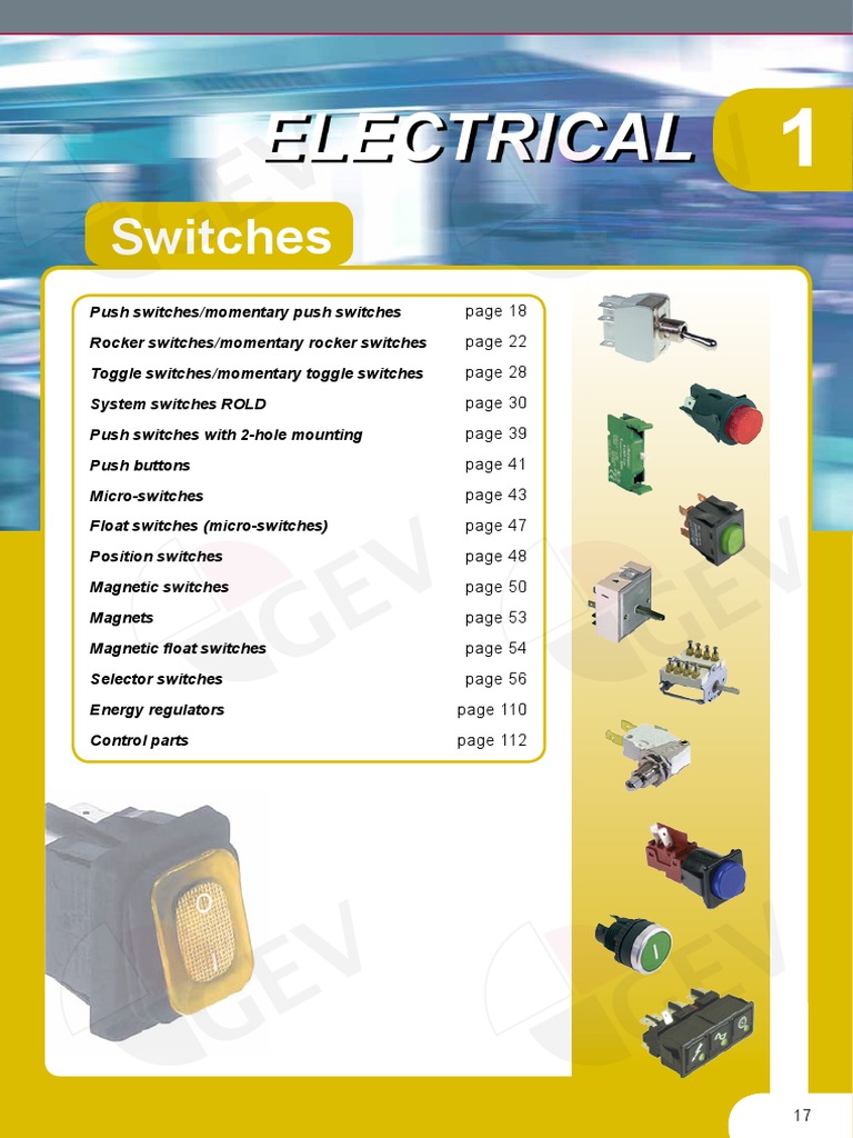 Switches PDF | PDF | Switch | Components