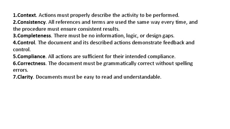 Good Procedure | PDF