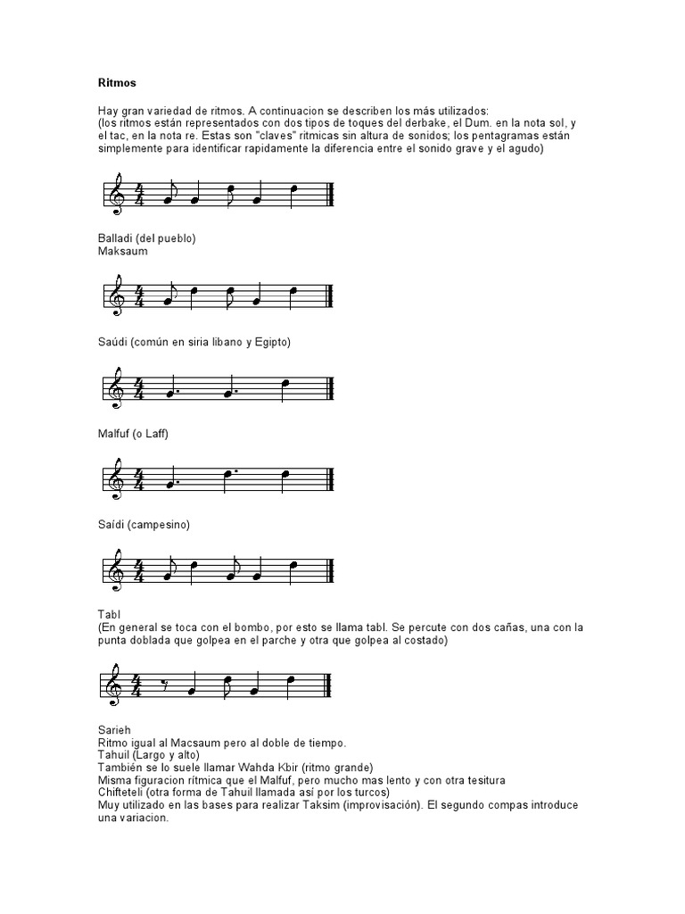 Ritmos en Los Compases | PDF