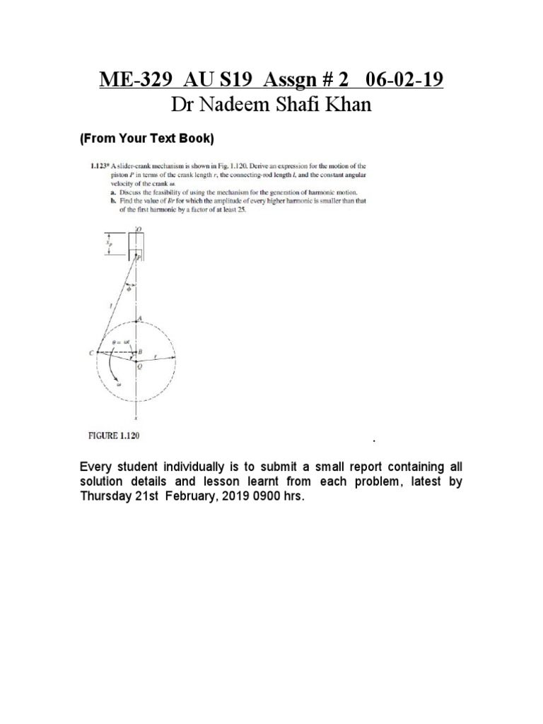 Assgn2 Mech329 AU s19 060219 | PDF