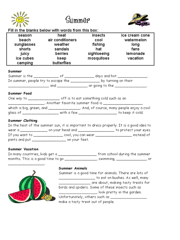 Fill-In-The-Blanks-18 Summer | PDF