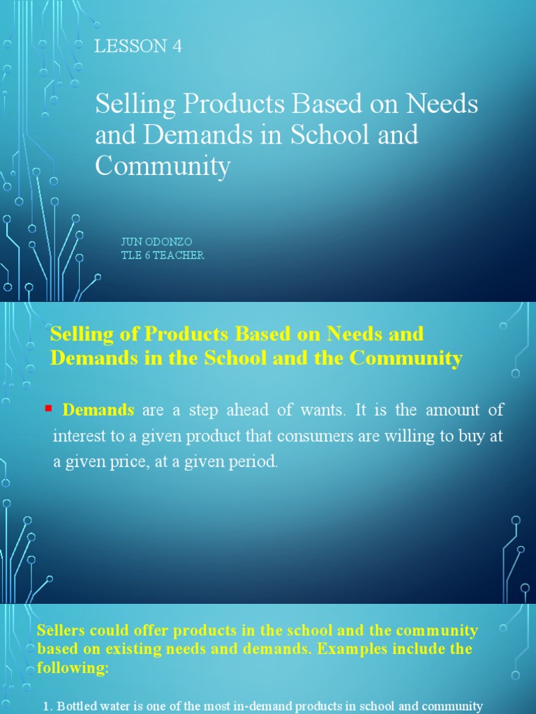 Products for School and Community Needs | PDF | Social Science | Wellness