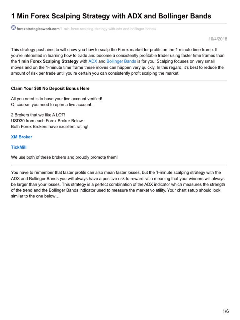 1 Min Forex Scalping Strategy | PDF | Foreign Exchange Market | Investing