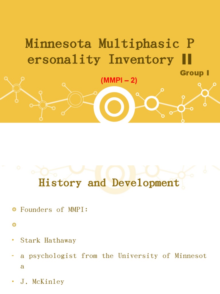 Minnesota Multiphasic P Ersonality Inventory II: (MMPI - 2) | Download Free PDF | Mental And ...