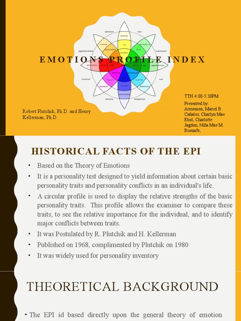 Emotions Profile Index | Download Free PDF | Validity (Statistics ...
