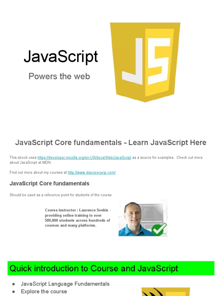 JavaScript Core | PDF | Java Script | Parameter (Computer Programming) JavaScript Core | PDF | Java Script | Parameter (Computer Programming)