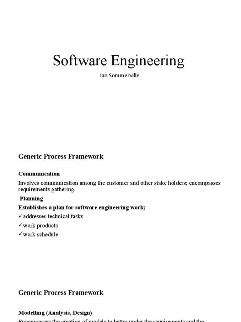 Generic Process Framework | PDF | Software Development Process | Computer Science