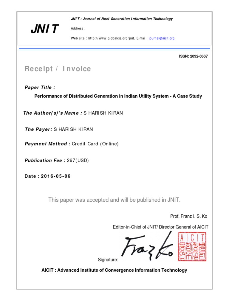 JNIT1 569 316 Invoice - Receipt | PDF