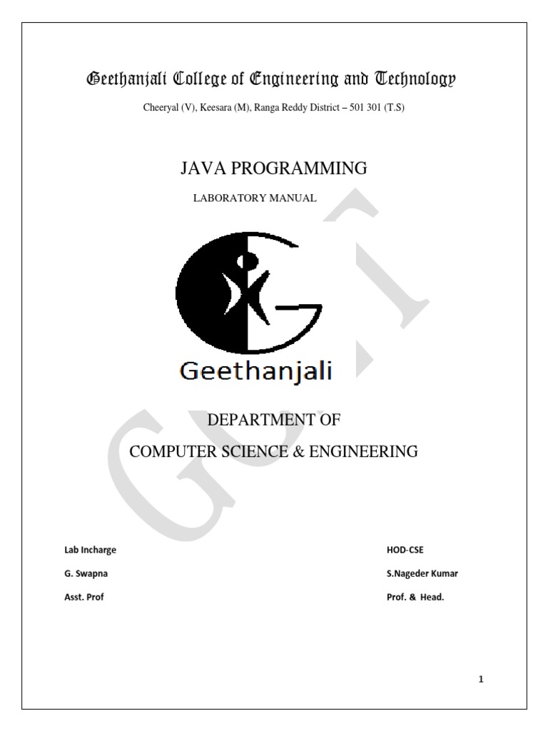 Java Lab | PDF | Area | Engineering