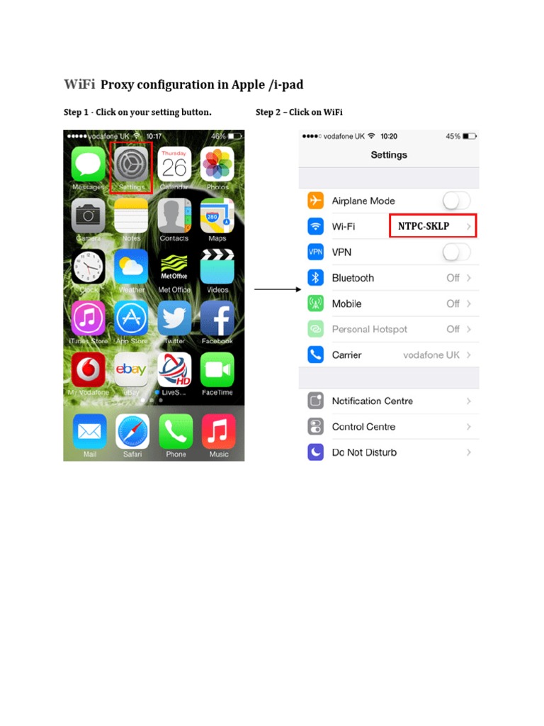 How Configure Wifi Proxy Settings in Smartphones | PDF | Wi Fi | Proxy Server