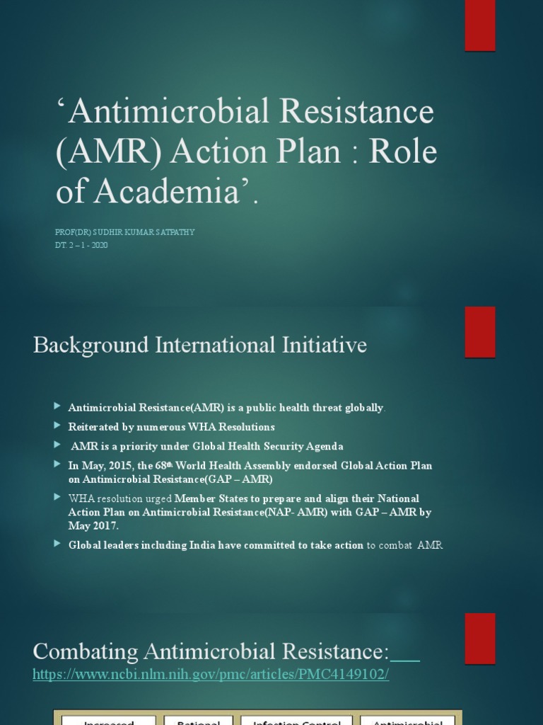 AMR Challenges and Strategies in India | PDF | Antimicrobial Resistance ...