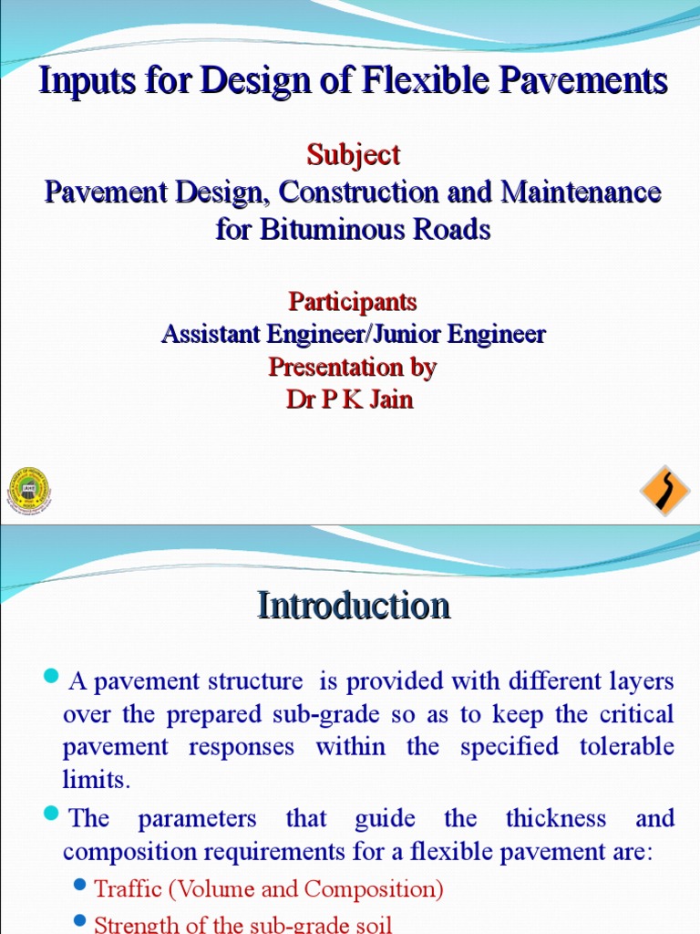 Inputs For Design of Flexible Pavements | PDF | Road Surface | Soil